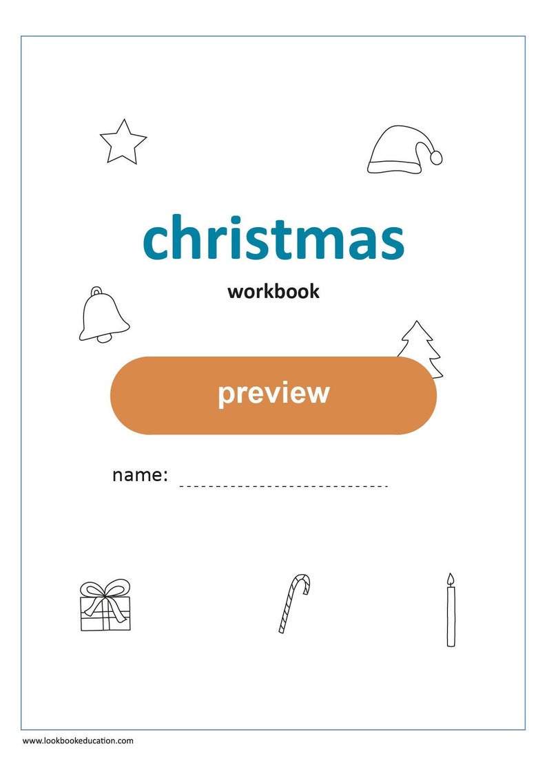 Workbook Christmas - Digital File - Etsy