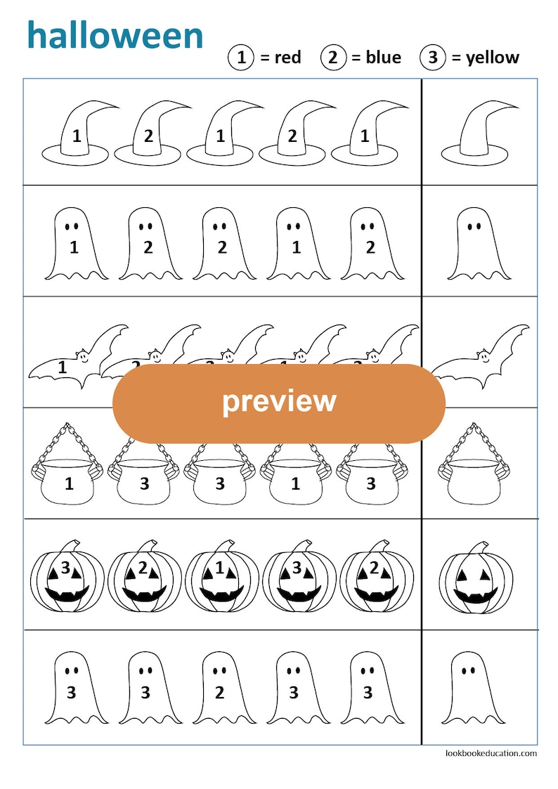 Workbook Halloween - Digital File - Etsy