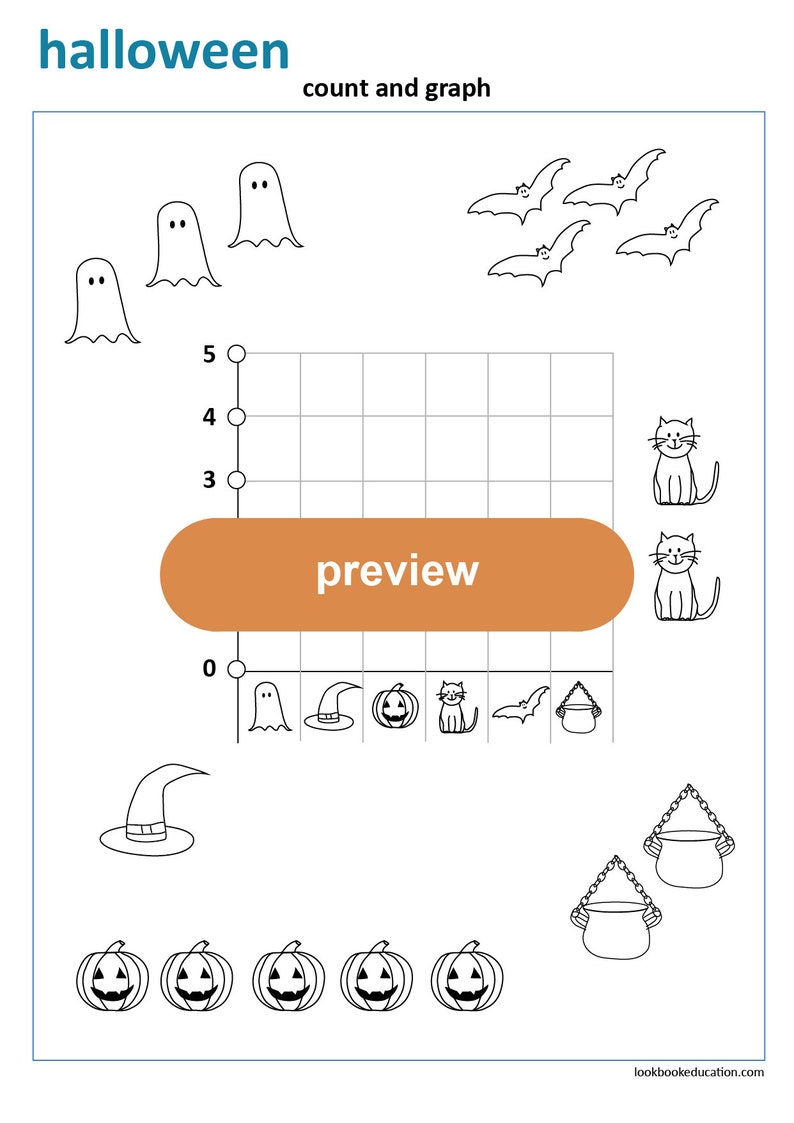 Workbook Halloween - Digital File - Etsy