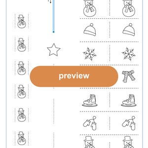 Workbook Winter | Tracing Numbers & Counting Objects - Digital File - Etsy