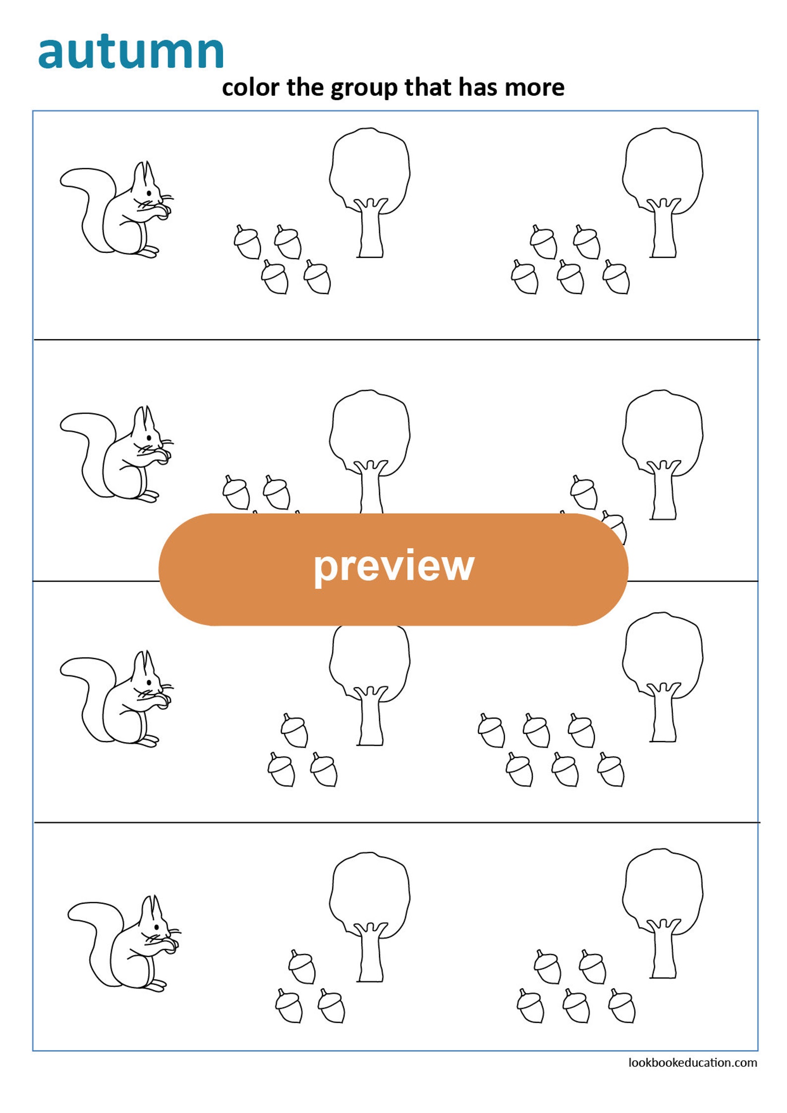 Workbook Autumn Digital File - Etsy