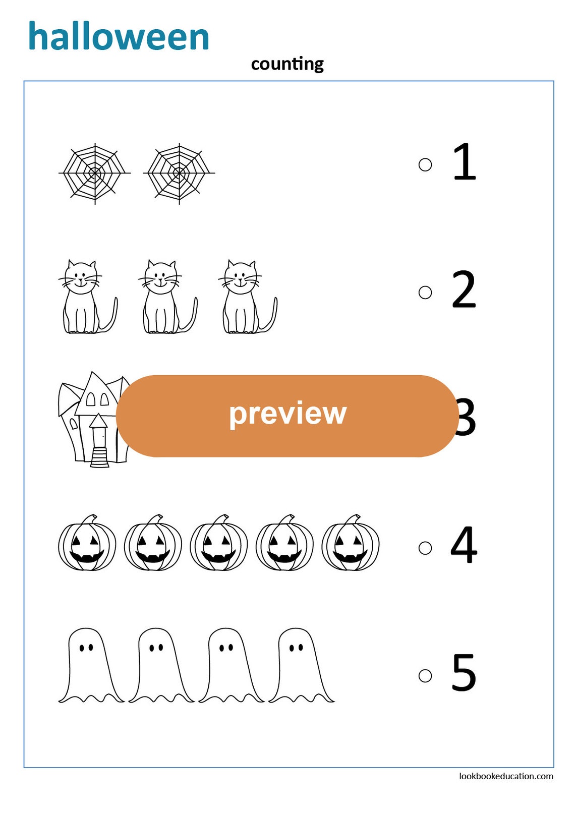 Workbook Halloween - Digital File - Etsy