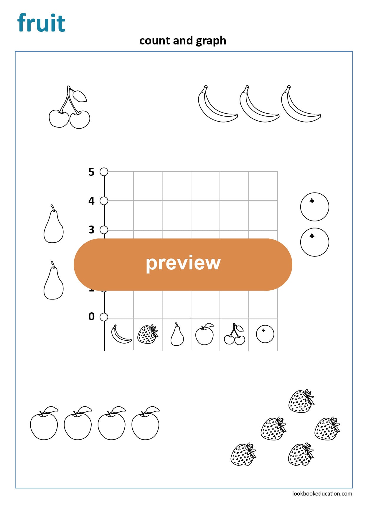 Workbook Fruit - Digital File - Etsy