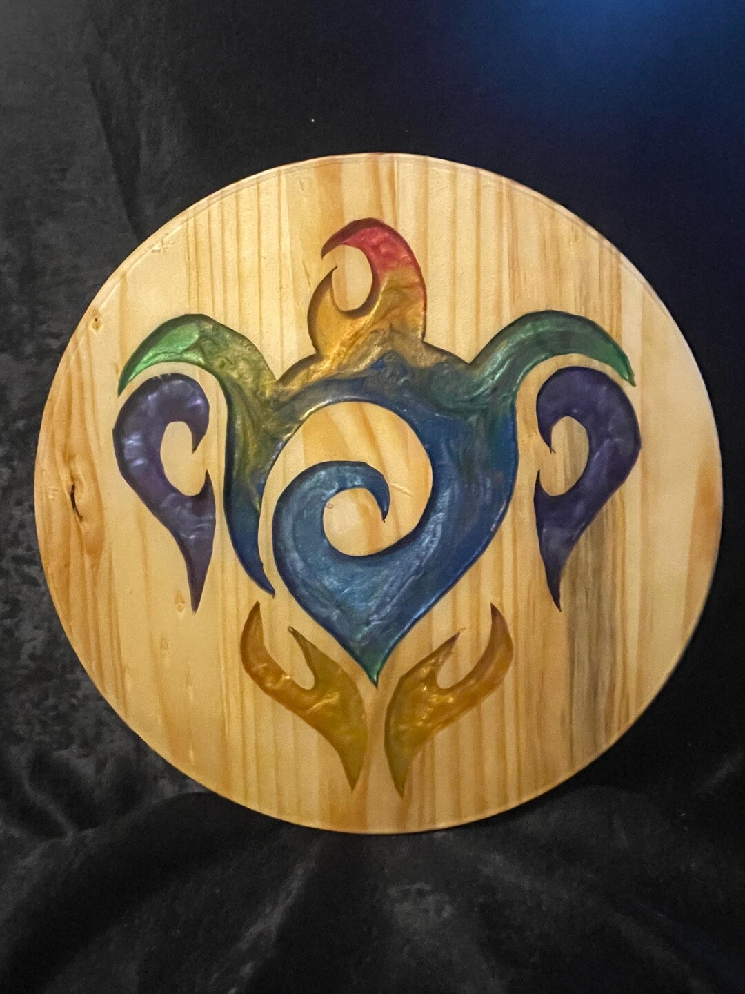 Sea Turtle Wall Hanging Using Wood and Resin - Beautiful! - Etsy
