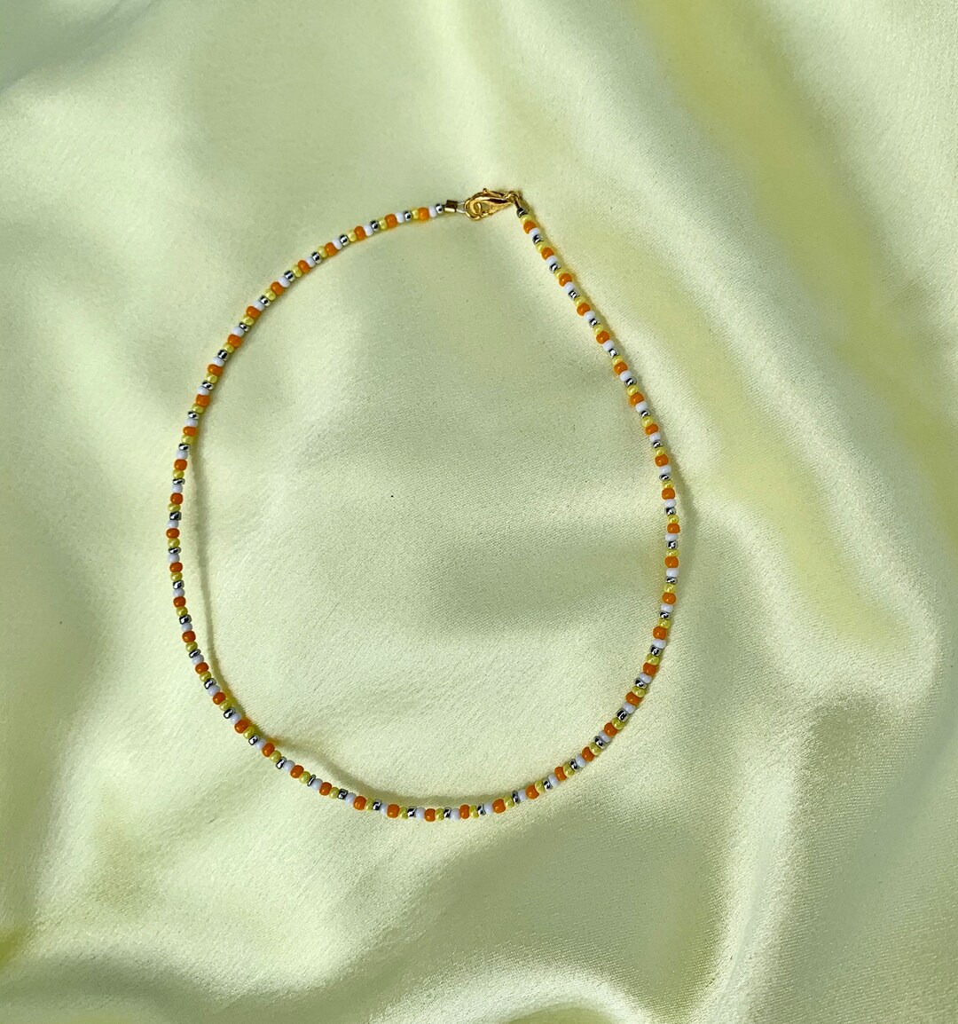 Halloween Candy Corn Choker Necklace - Etsy