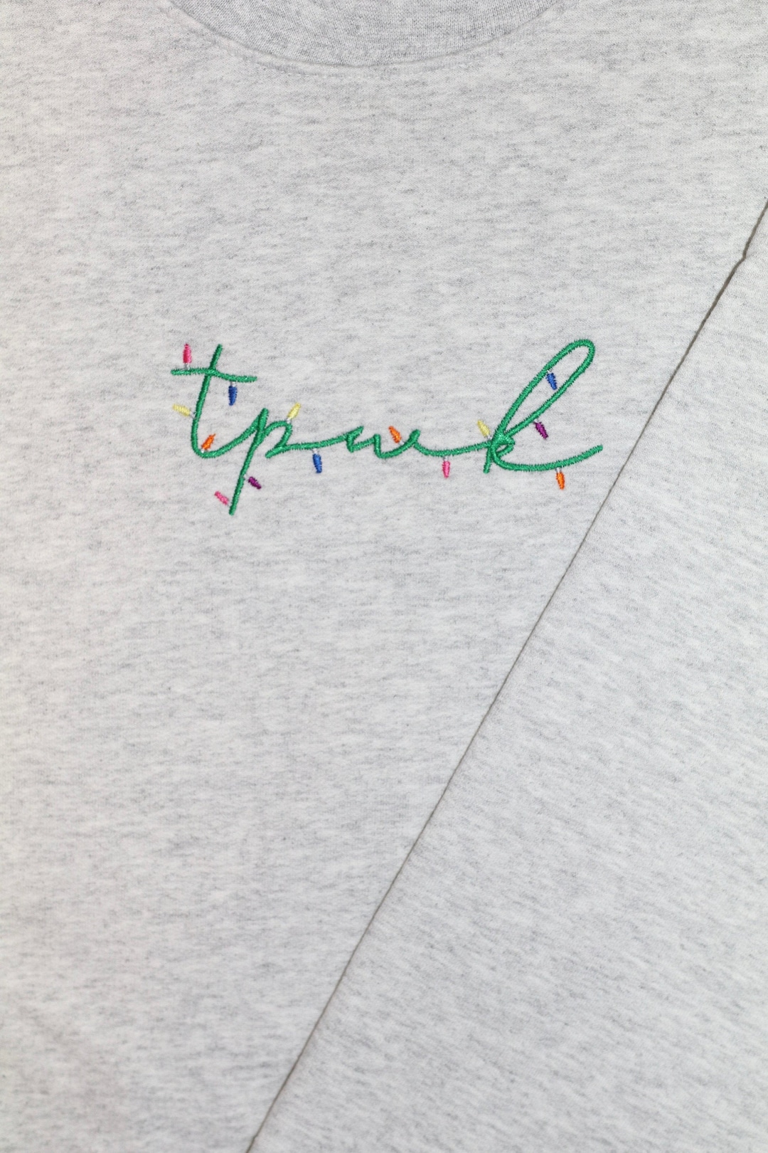 TPWK Script Christmas Lights Holiday Sweater - Etsy