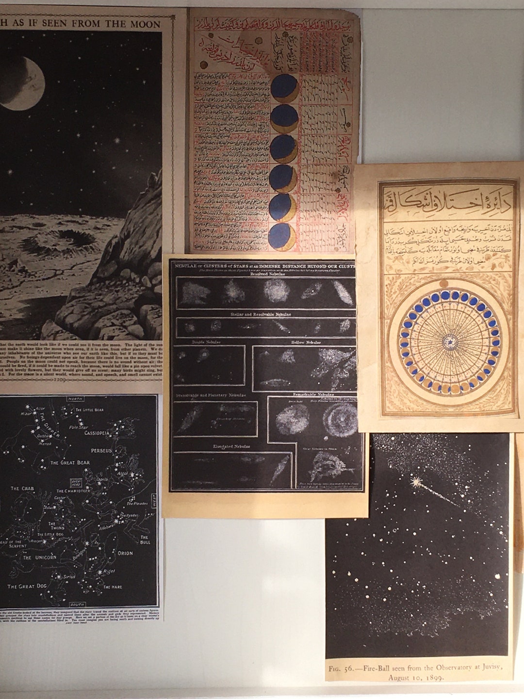 7x Vintage Astronomy Wall Prints Dark Academia Gallery Wall ...