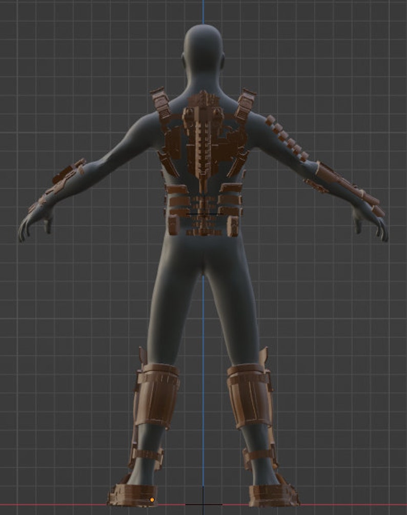 Digital Download Dead Space Remake Level 3 Suit Full Back Rig 3D Model ...