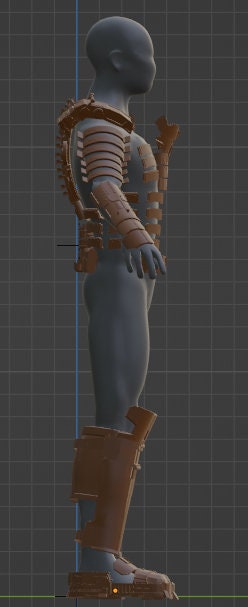 Digital Download Dead Space Remake Level 3 Suit Full Back Rig 3D Model ...