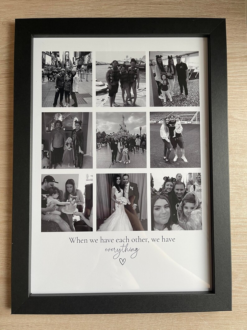 Personalised Family Photo Collage Photo Print Family Quote - Etsy