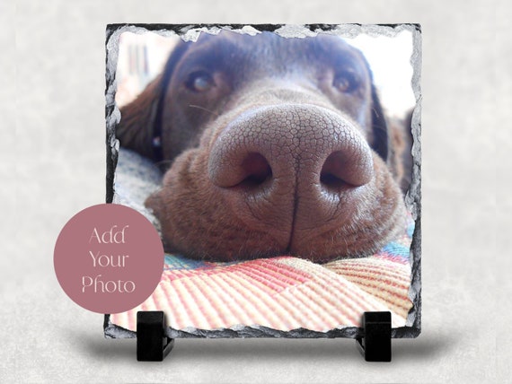 Personalised Square Photo Slate Custom Photo Print 19x19cm | Etsy