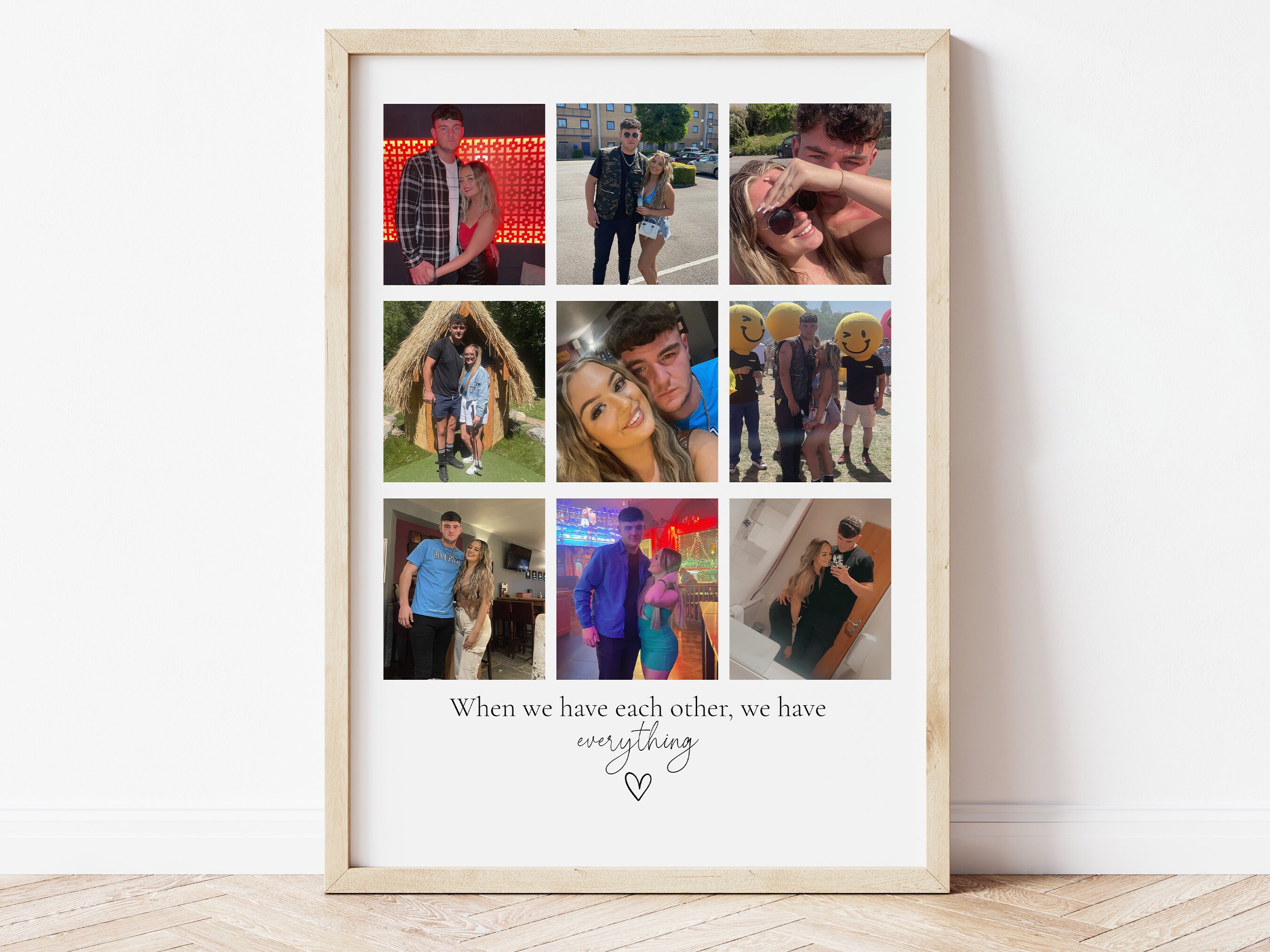 Personalised Family Photo Collage Photo Print Family Quote - Etsy
