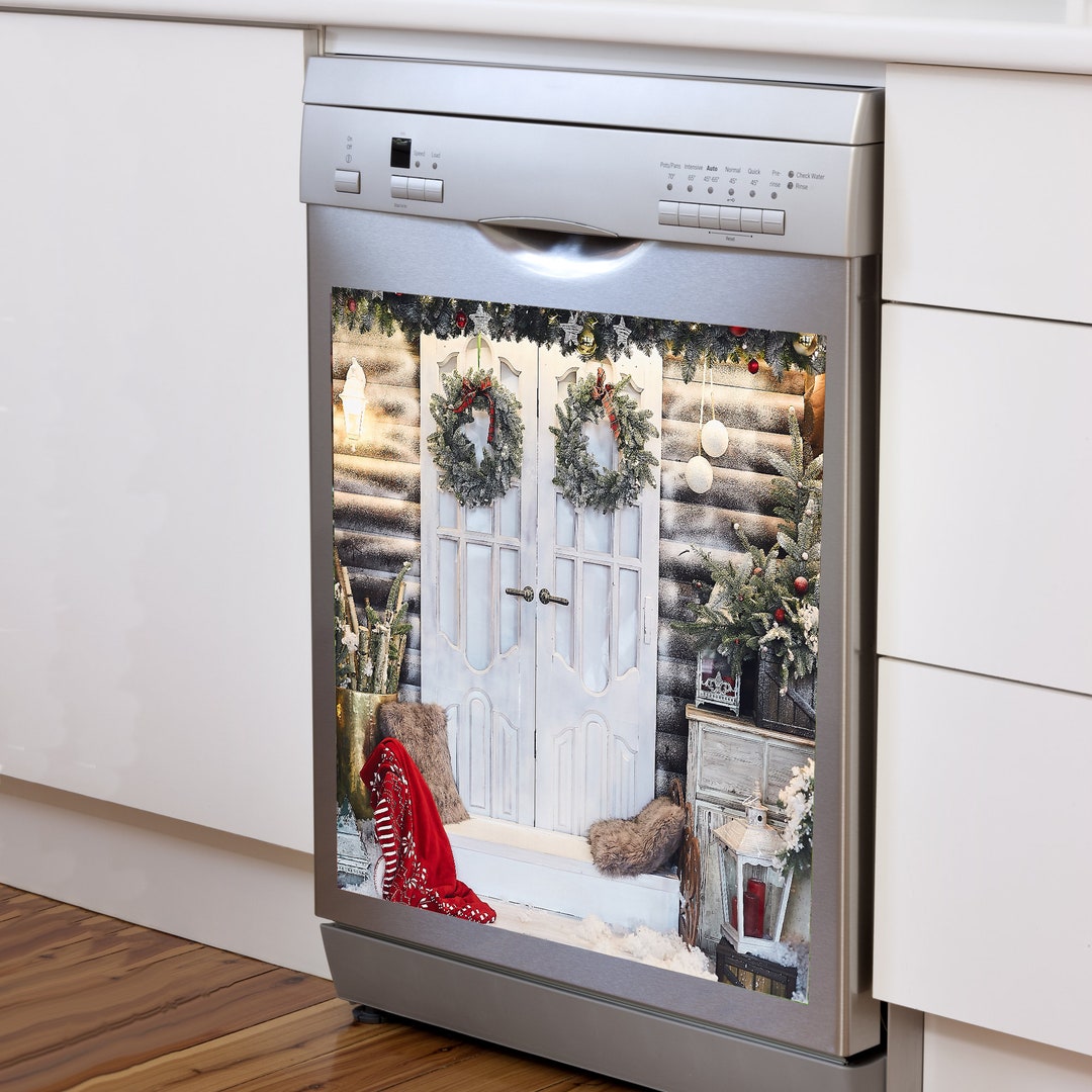 Snowy Front Door MAGNET 24 Inches High 22 Inches Wide - Etsy