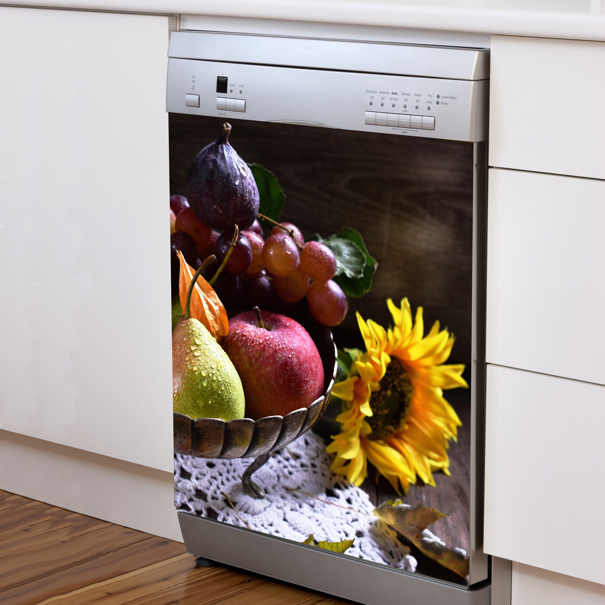 Fruits and Sunflower Dishwasher Art Wallpaper Vinyl - Etsy