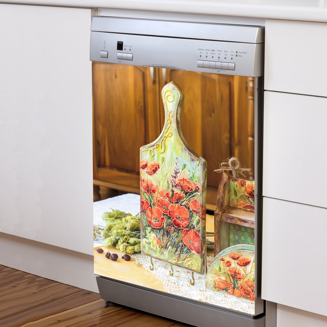 Cutting Board Dishwasher Art Wallpaper Vinyl - Etsy