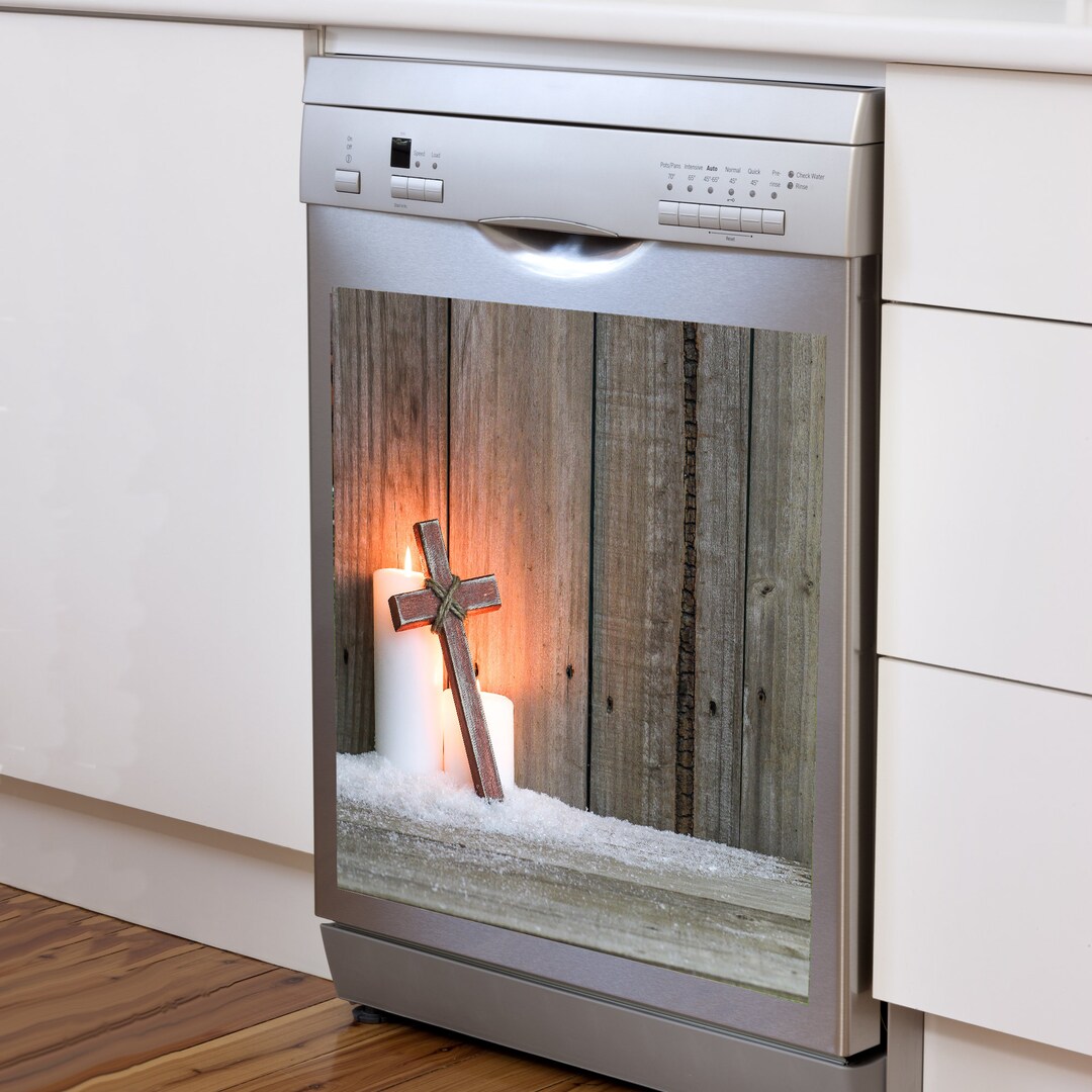 Cross With Candle MAGNET 24 Inches High 22 Inches Wide - Etsy