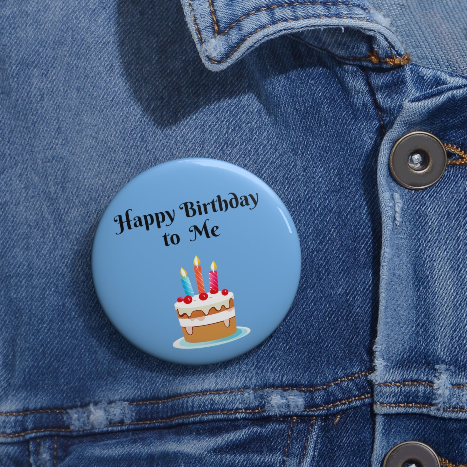 Happy Birthday Custom Pin Buttons, Birthday Button Pins, It's My ...