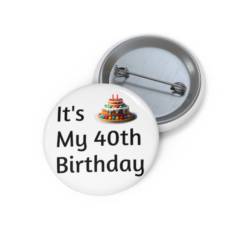 Customizable It's My Birthday Pin, Happy Birthday Pin, Celebrate a ...
