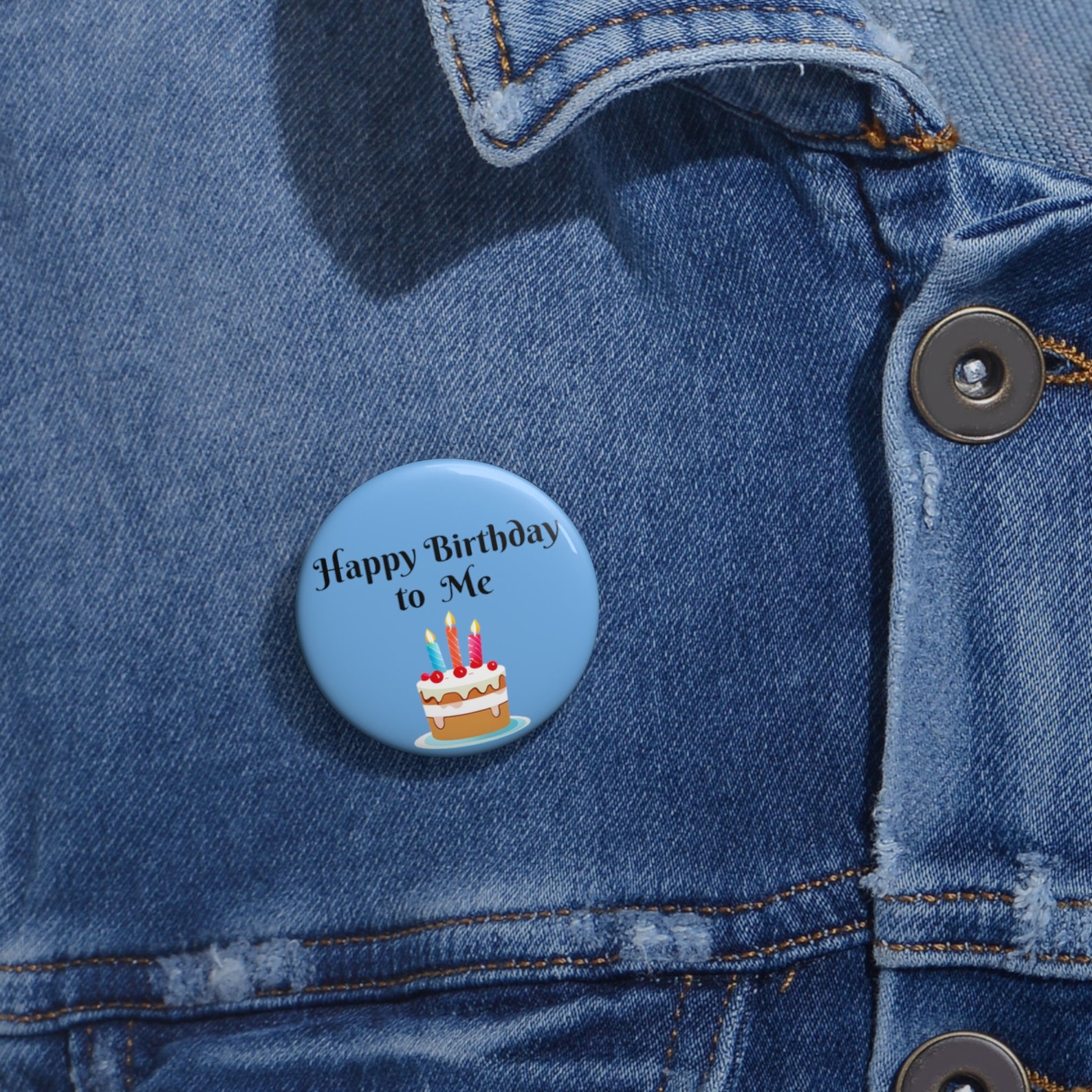 Happy Birthday Custom Pin Buttons, Birthday Button Pins, It's My ...
