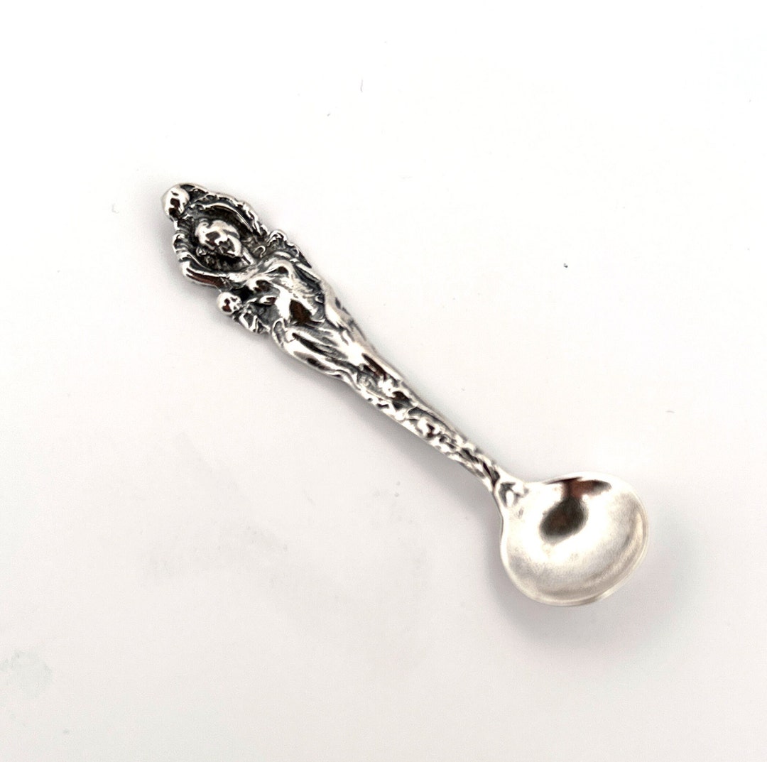 NEW 925 Sterling Silver Love Disarmed Spoon/salt Spoon/baby/collectors ...