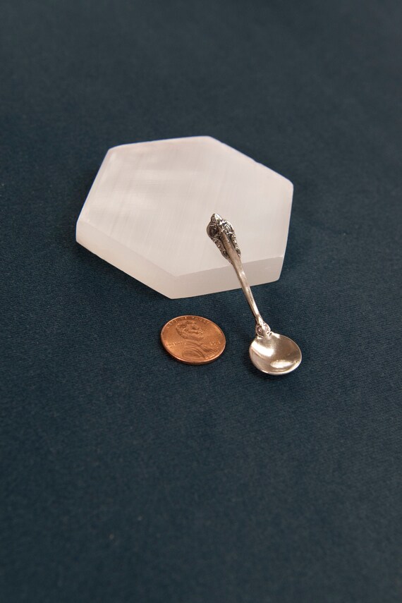 Sterling Silver Tiny Spoonmini Spoon Vintage Stylesmall - Etsy