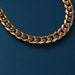 Men's Shiny 7mm Cuban Chain 14k Gold Platedcurb Cuban - Etsy