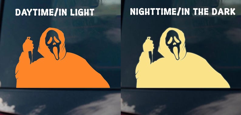 Ghostface Peeker Vinyl Decal - Etsy