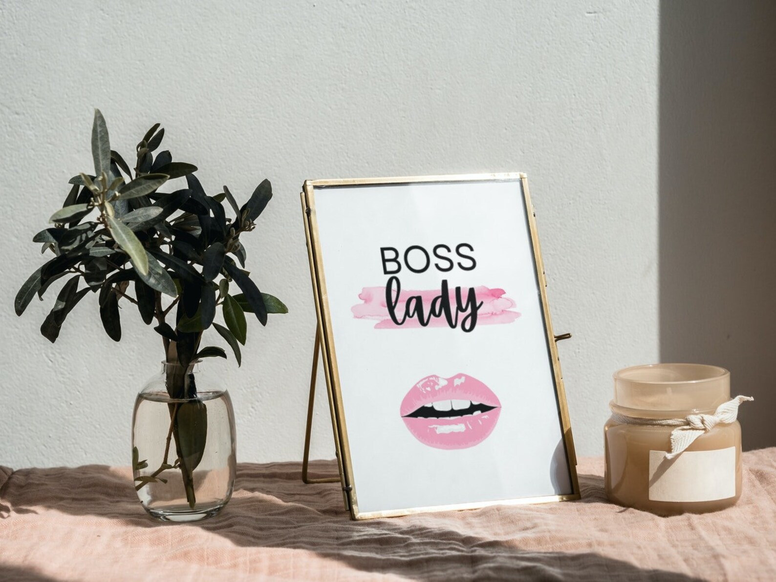 Girl Boss Printable Wall Art, Boss Babe Office Wall Decor, Boss Lady ...