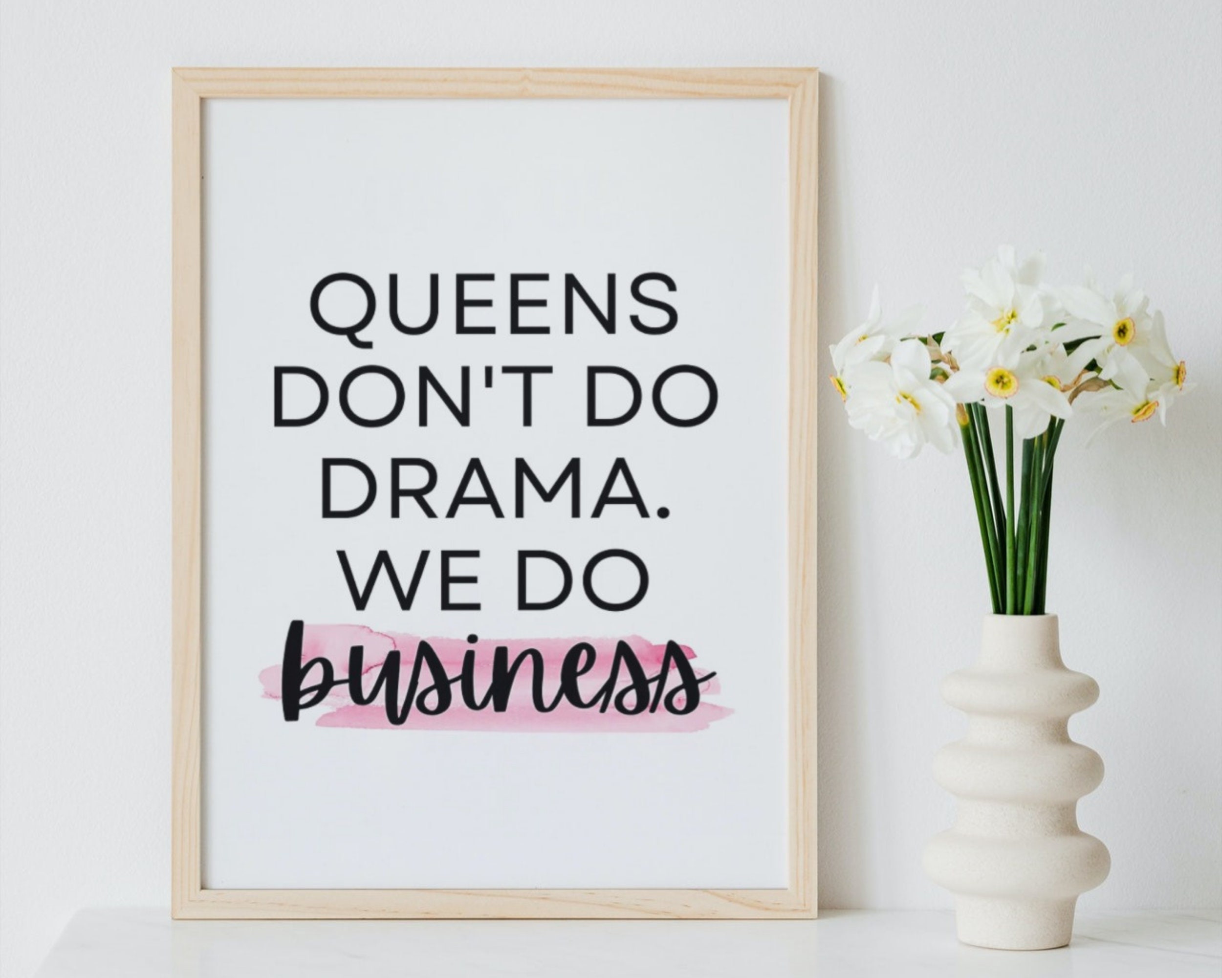 Girl Boss Printable Wall Art, Boss Babe Office Wall Decor, Boss Lady ...