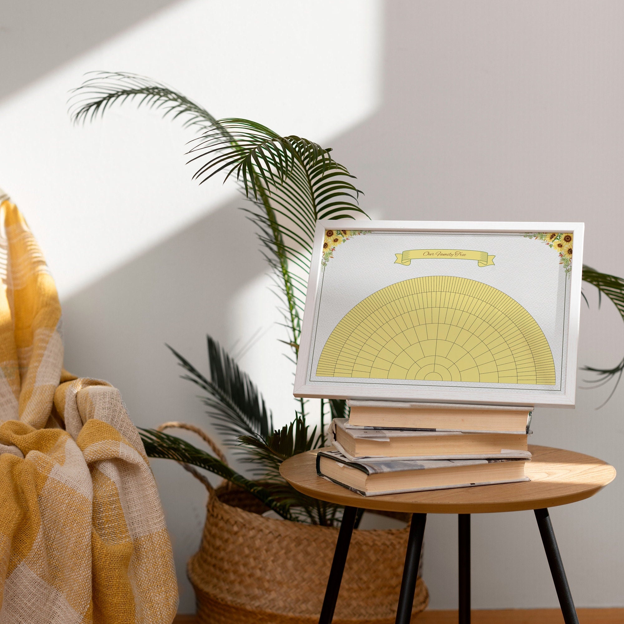 8 Generations Custom Family Tree Pedigree Chart INSTANT DOWNLOAD ...