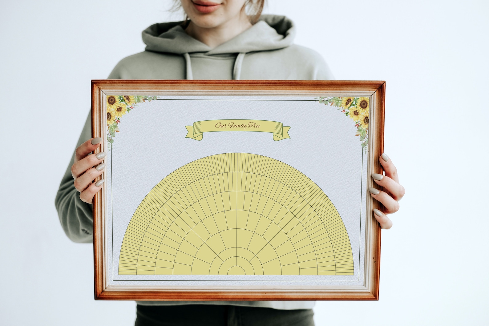 8 Generations Custom Family Tree Pedigree Chart INSTANT DOWNLOAD ...