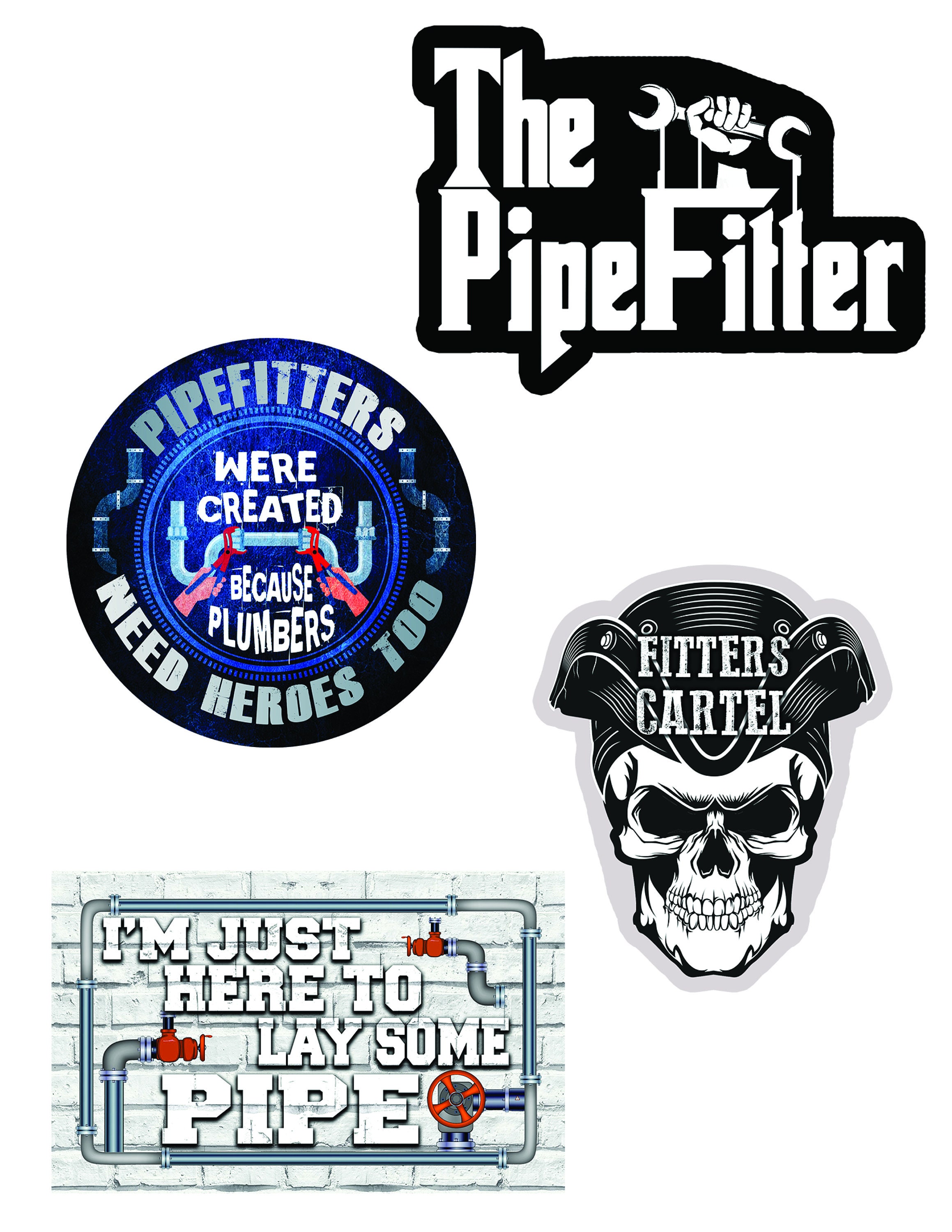 Pipefitter Stickers