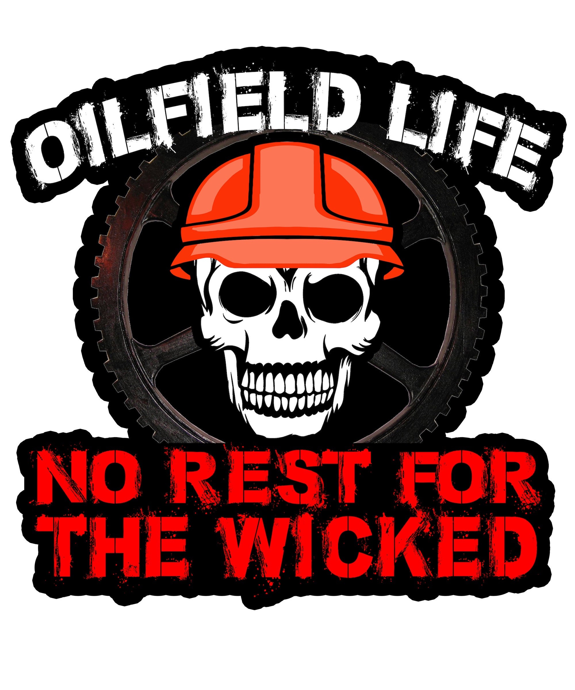 Oilfield Hard Hat & Tool Box Vinyl Stickers Badass Oilfield Stickers ...
