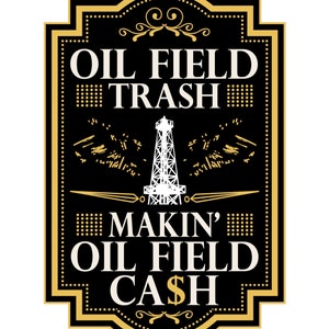 Oilfield Hard Hat & Tool Box Vinyl Stickers Badass Oilfield Stickers ...