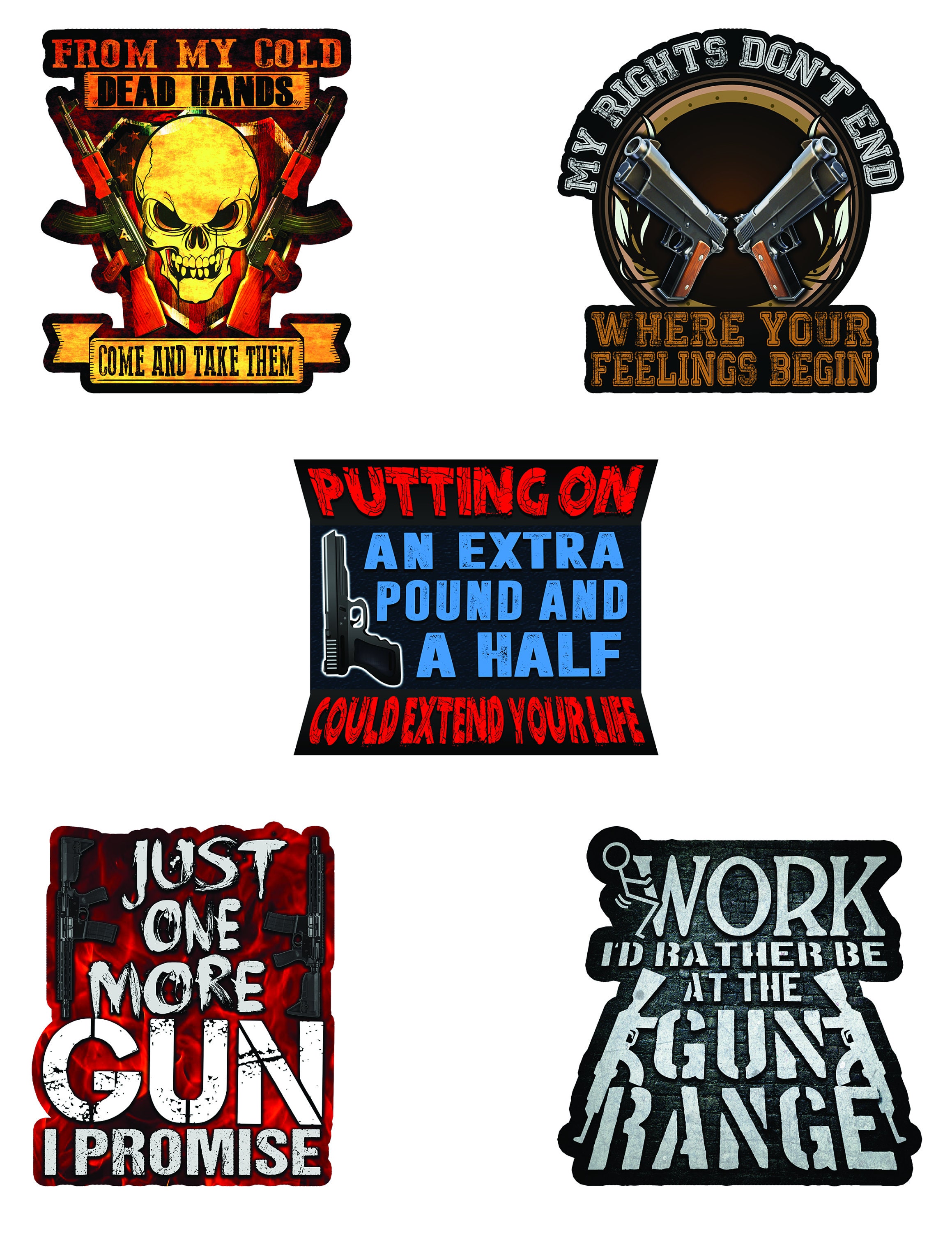 Gun Stickers Support 2nd Amendment Rights With These Gun Decals Perfect ...