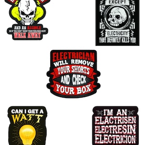 Electrician Stickers Our Electrician Hard Hat Stickers Are a Perfect ...