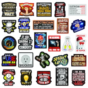 Electrician Stickers Our Electrician Hard Hat Stickers Are a Perfect ...