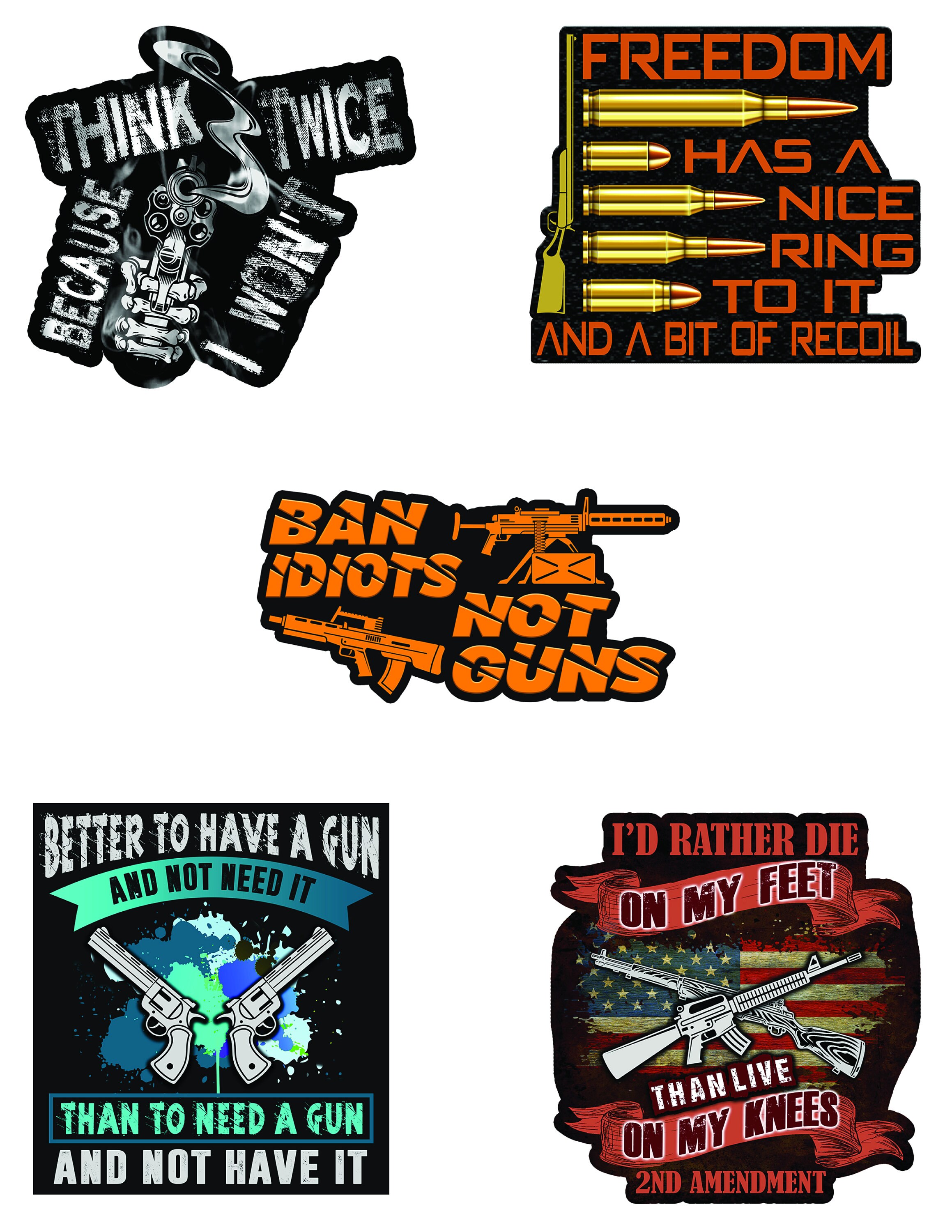 Gun Stickers Support 2nd Amendment Rights With These Gun Decals Perfect ...