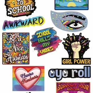 Buy Stickers for Teens. Sticker Pack of Trendy Teen Stickers. Cute ...
