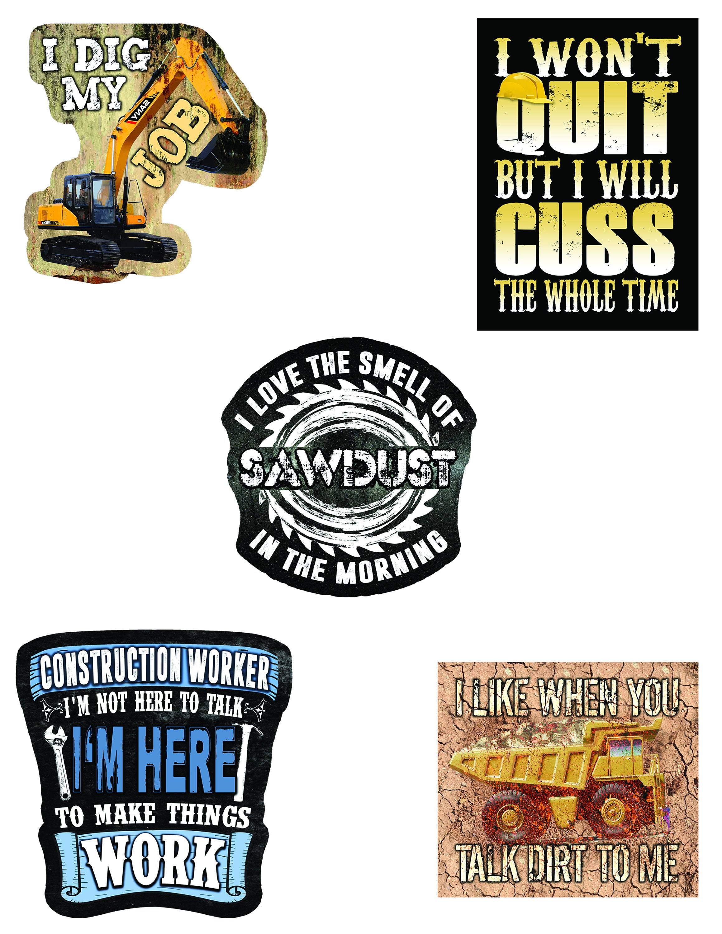 Construction Stickers These Construction Hard Hat Stickers - Etsy