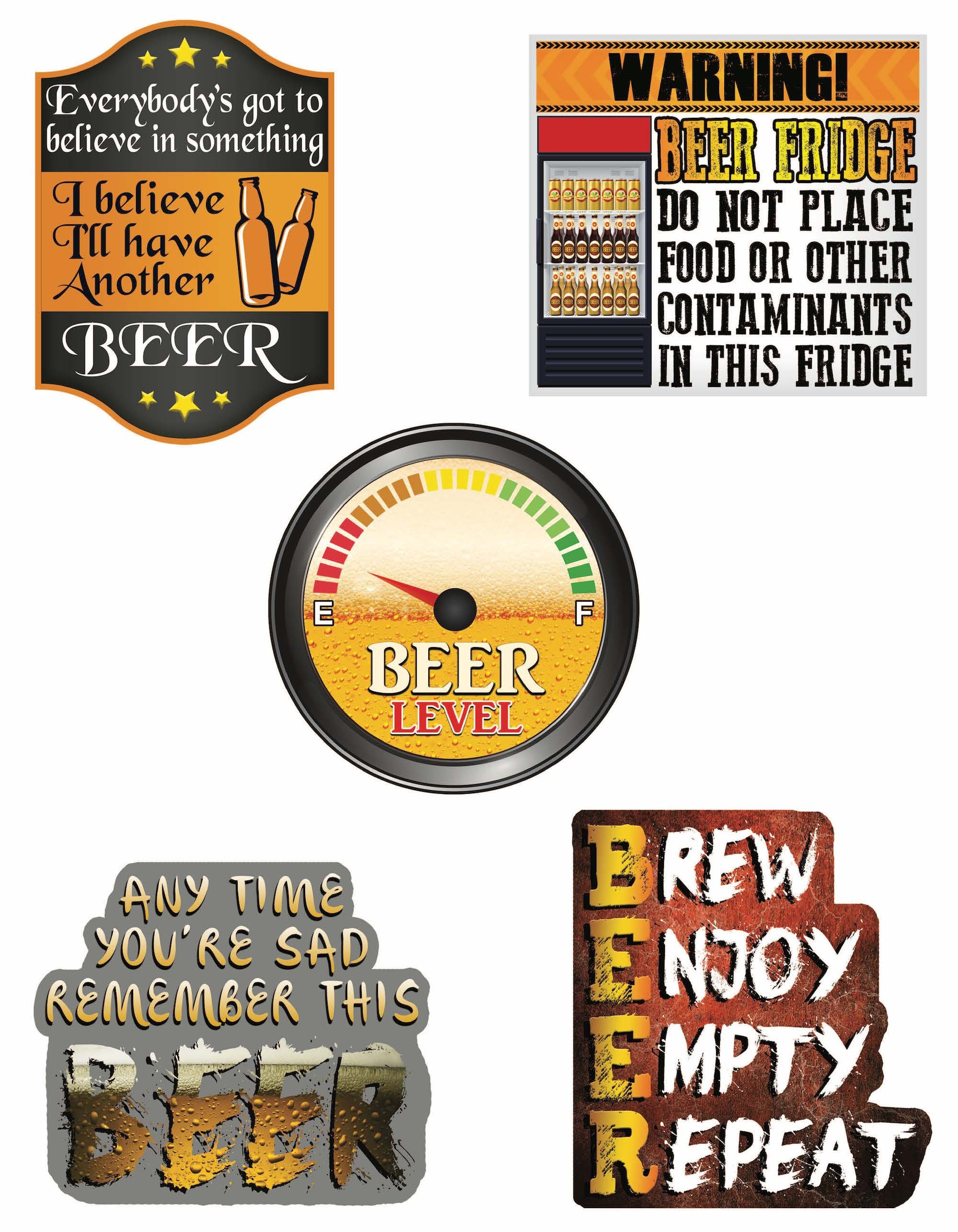 Beer Stickers. Cool Stickers for Beer Cooler. Funny Stickers for Adults ...