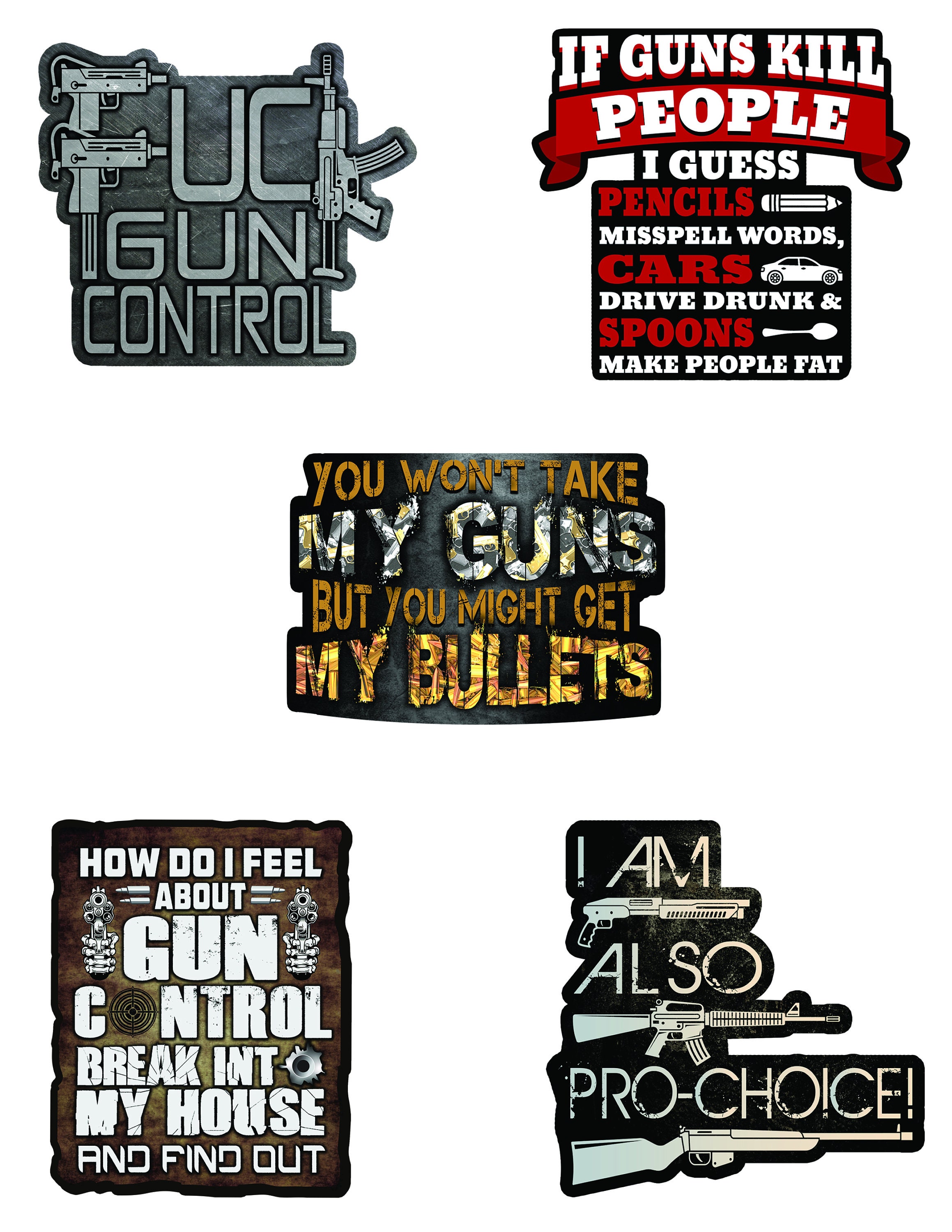 Gun Stickers Support 2nd Amendment Rights With These Gun Decals Perfect ...