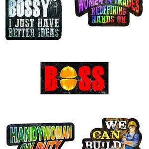 Women in Trades Stickers - Stickers for Women in Construction. Tool ...