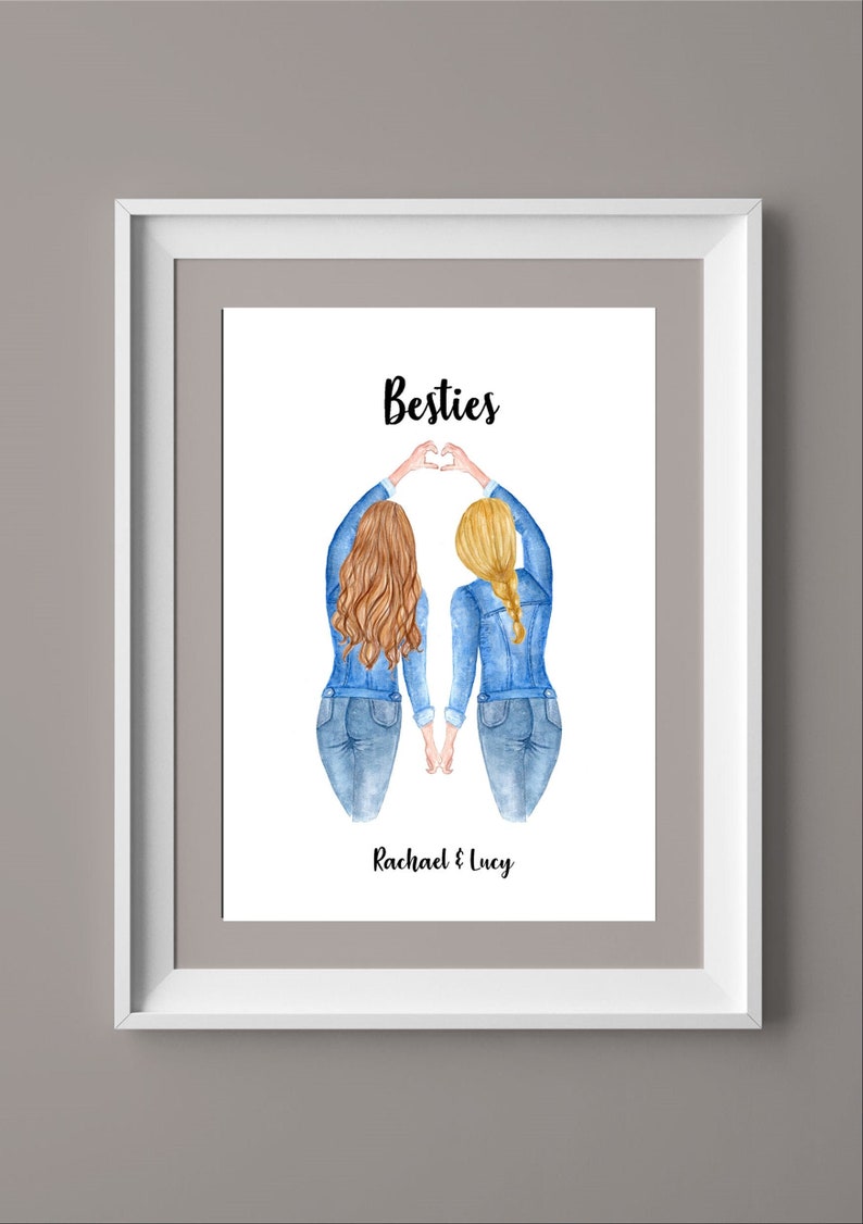 Personalised Best Friend Print Best Friend Gift Friendship - Etsy UK
