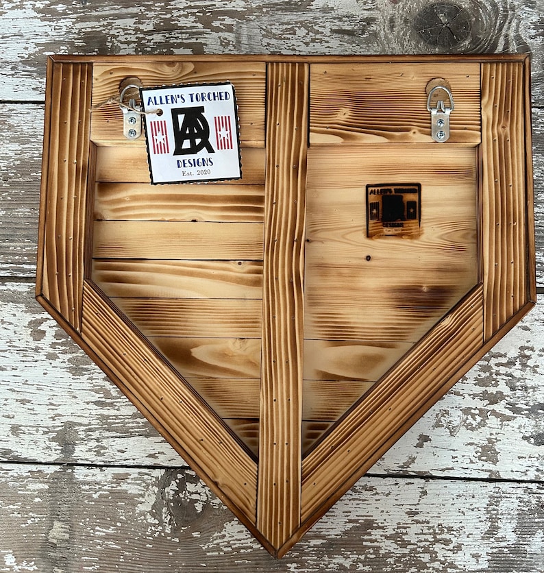 Wooden Home Plate Flag - Etsy