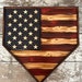 Wooden Home Plate Flag - Etsy