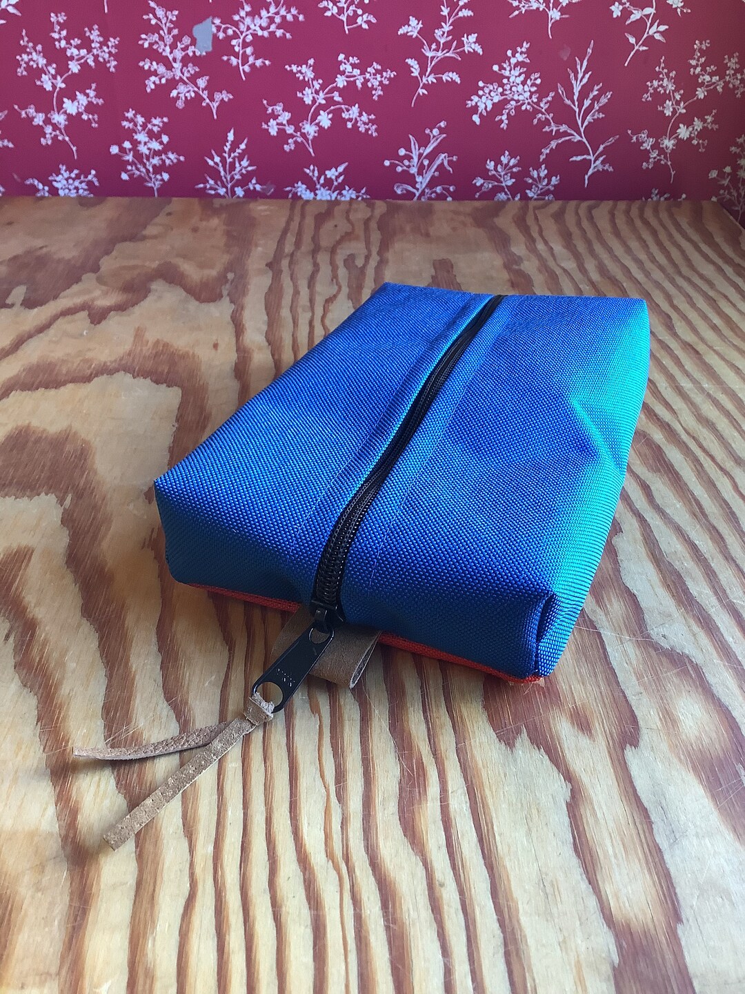 Medium Zippered Art Supply Bag. Flat Pencil Case With Protective ...