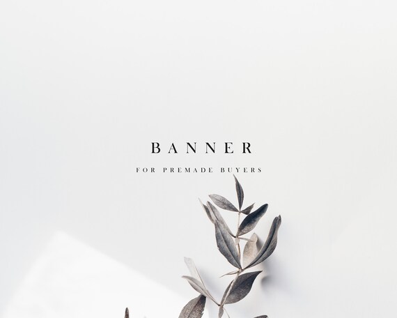 Banner for Already Purchased Pre-made Logo | Etsy