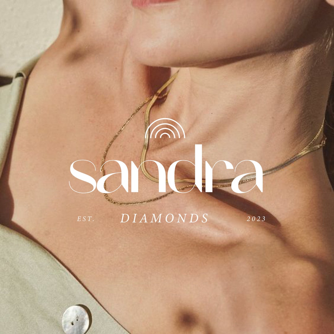 Minimal Logo, Signature Logo, Watermark Logo, Jewelry Logo, Boho Logo ...