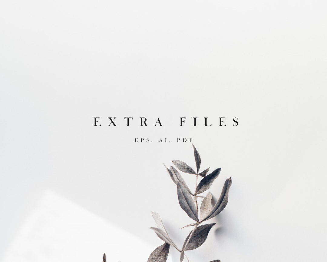 Vector File Add on for Premade Logos and Custom Design - Etsy